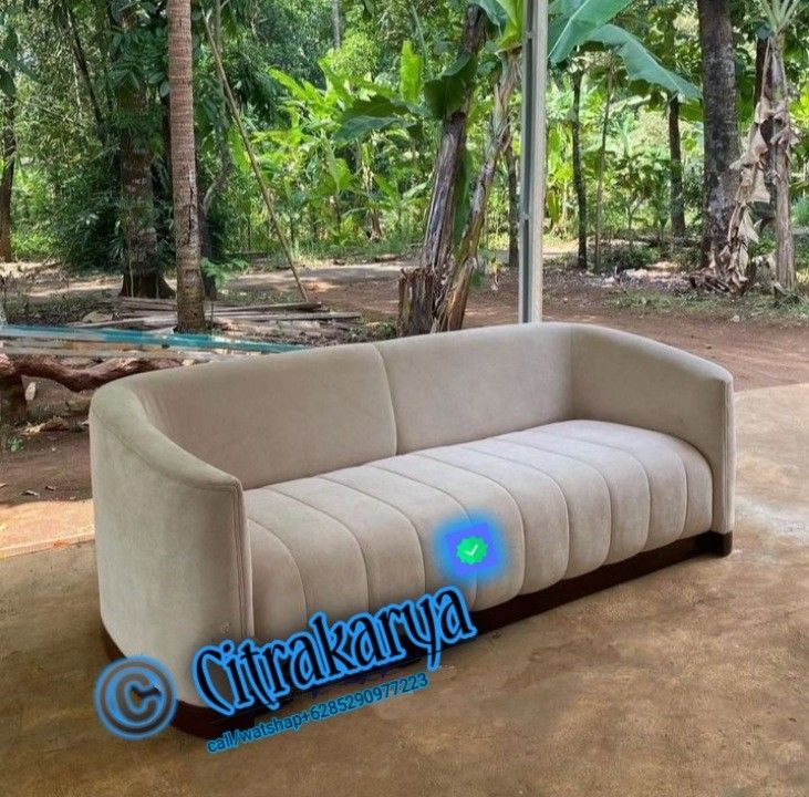 Sofa minimalis sofa kacang sofa lengkung sofa curved sofa boba, Perabotan Rumah di Carousell
