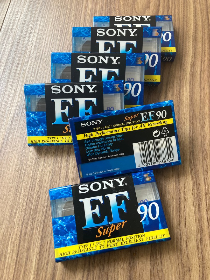 Sony EF90 卡式錄音帶 cassette tape, 音響器材, 可攜式音響設備 - Carousell
