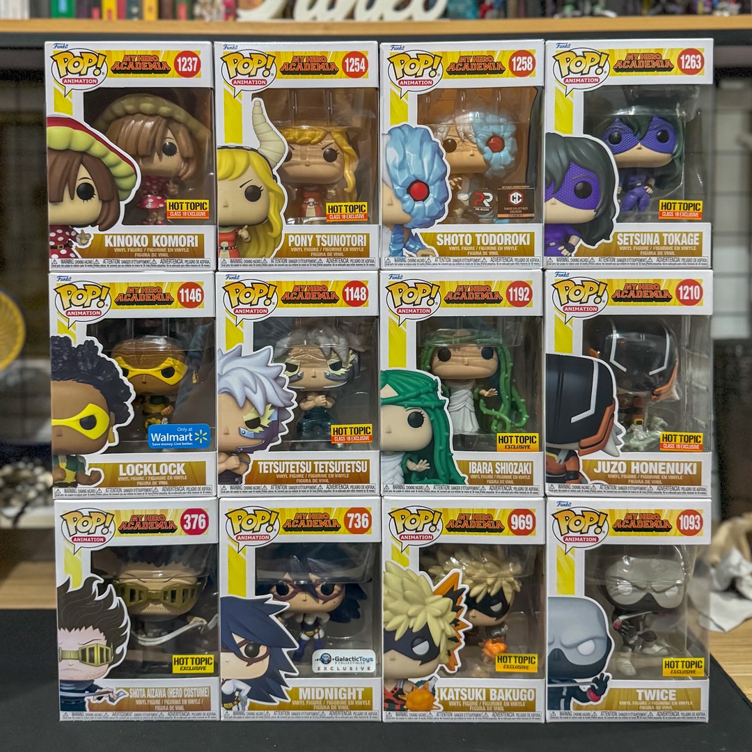 Stickered MHA Pops, Hobbies & Toys, Toys & Games on Carousell