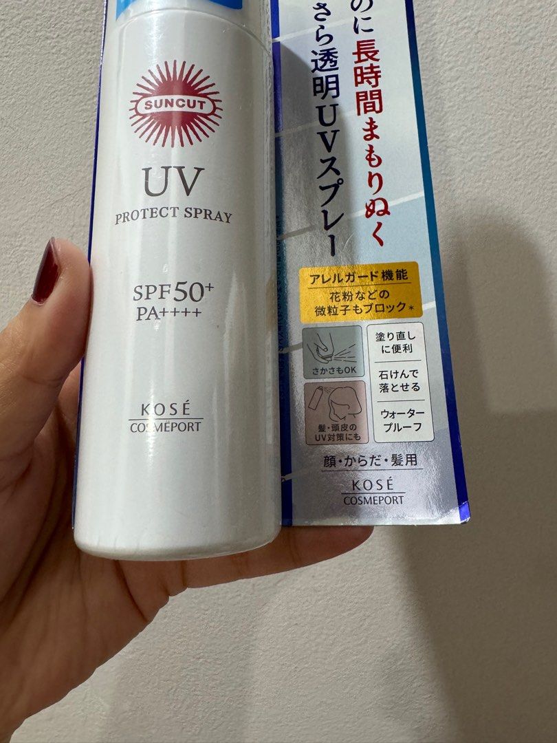 Sunscreen Spray SUNCUT by Kose ORIGINAL Jpn, Kesehatan & Kecantikan ...