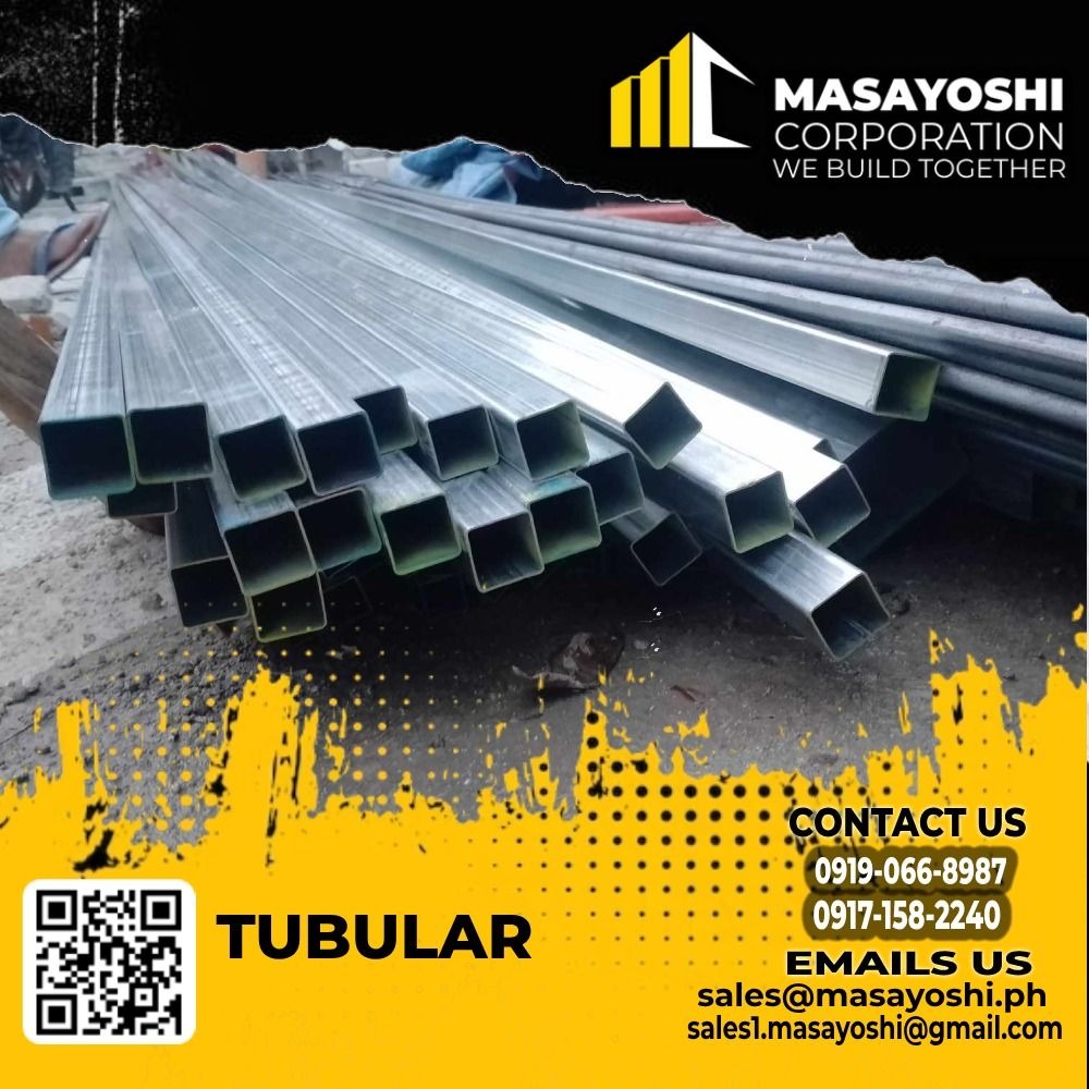 TUBULAR 1 X 2 x 1.5mm | Masayoshi Corporation | I Beam | Tubular | Base ...