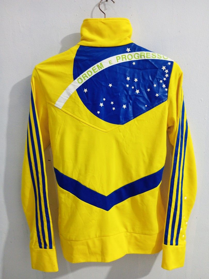 VINTAGE ADIDAS BRAZIL TRACKTOP, Fesyen Wanita, Pakaian Wanita, Baju ...