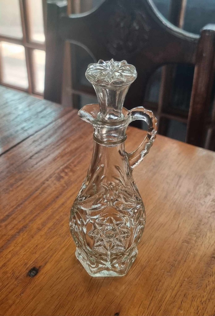 Vintage Anchor Hocking Oil Vinegar Cruet with Stopper, Furniture & Home ...