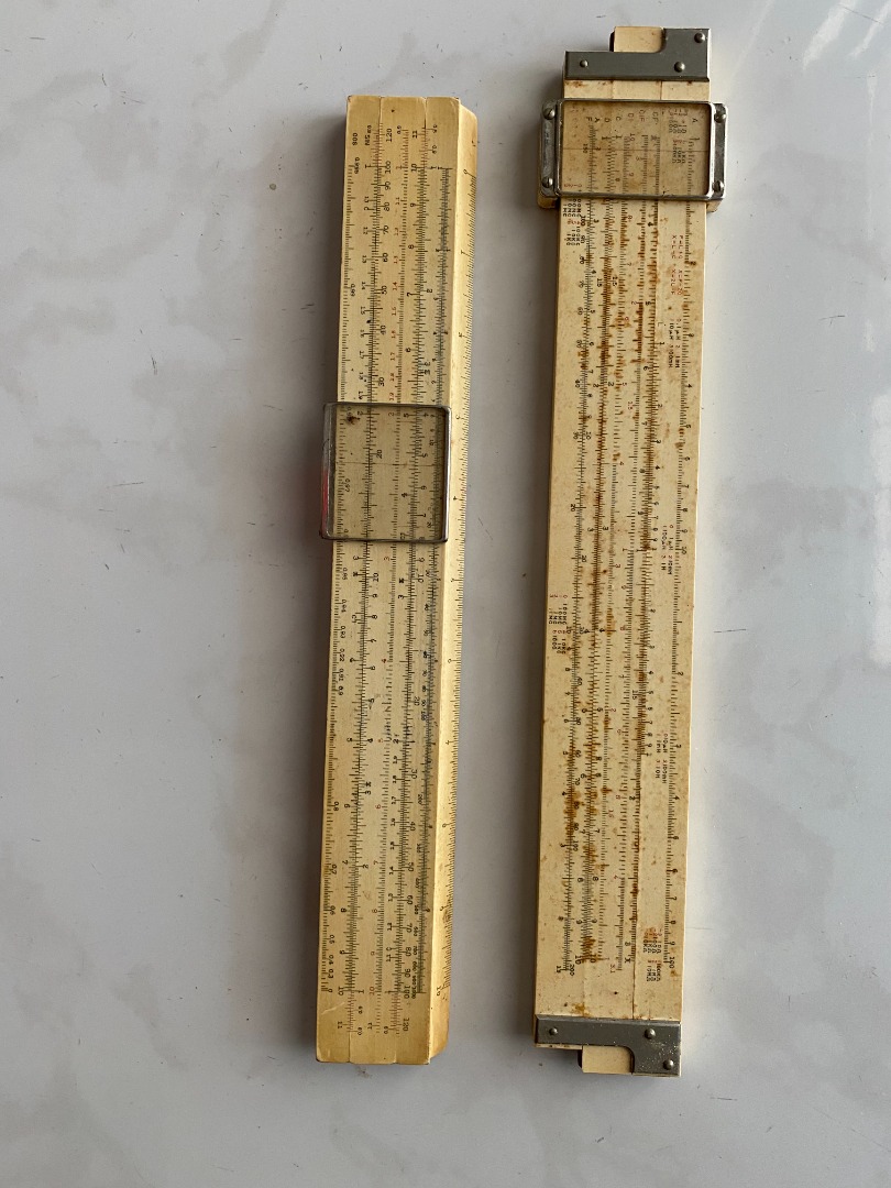 VINTAGE ENGINEERING RULER (Sun Hemmi Bamboo Slide Rule), Hobbies & Toys ...