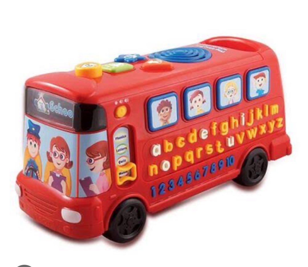 VTECH BUS MERAH with PHONICS ABC EDUKASI ALPHABETH, Bayi & Anak, Mainan ...