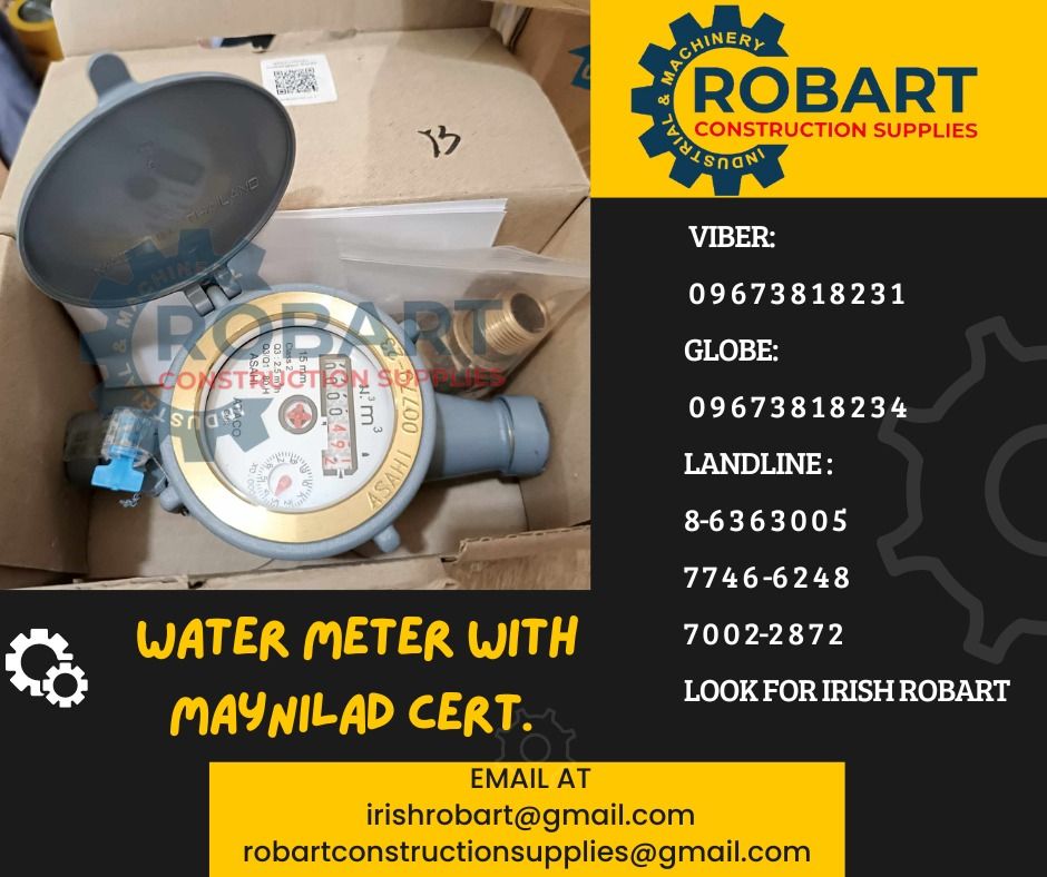 Water Meter with Maynilad Cert., Commercial & Industrial, Construction ...
