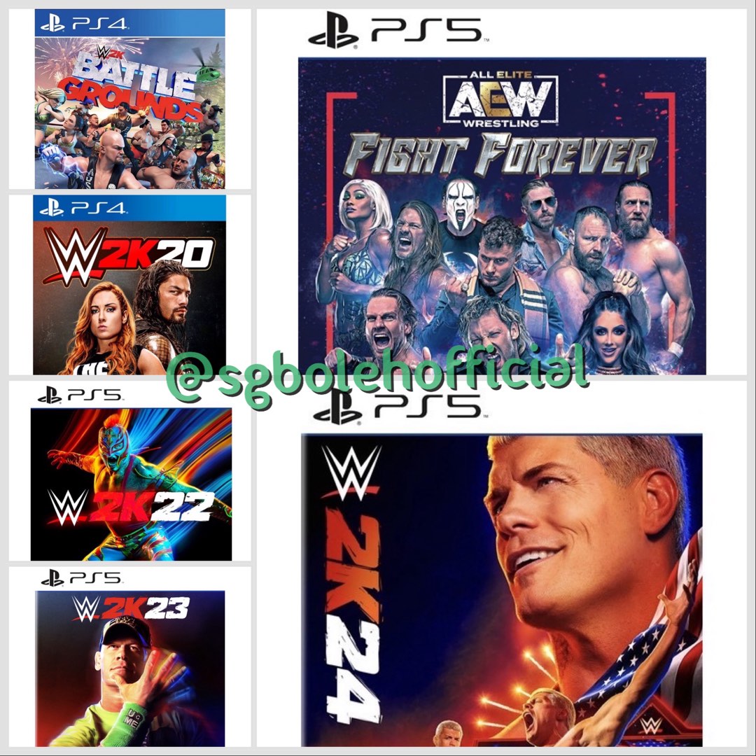 WWE 2K24 (PS4 & PS5) | AEW fight forever | wwe2k23 | wwe2k22 | wwe2k20 ...
