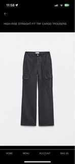 Zara Cargo Pants, Women's Fashion, Bottoms, Other Bottoms on Carousell