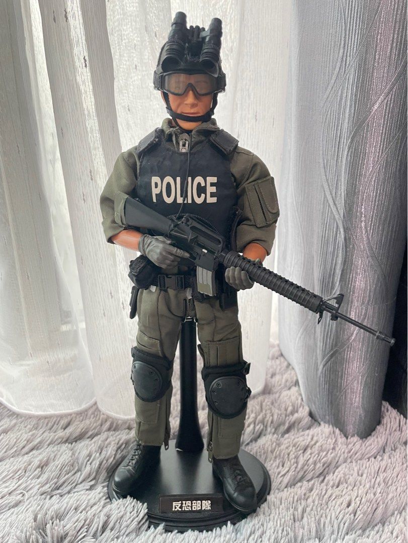 1/6 scale customised Police SWAT, Hobbies & Toys, Toys & Games on Carousell