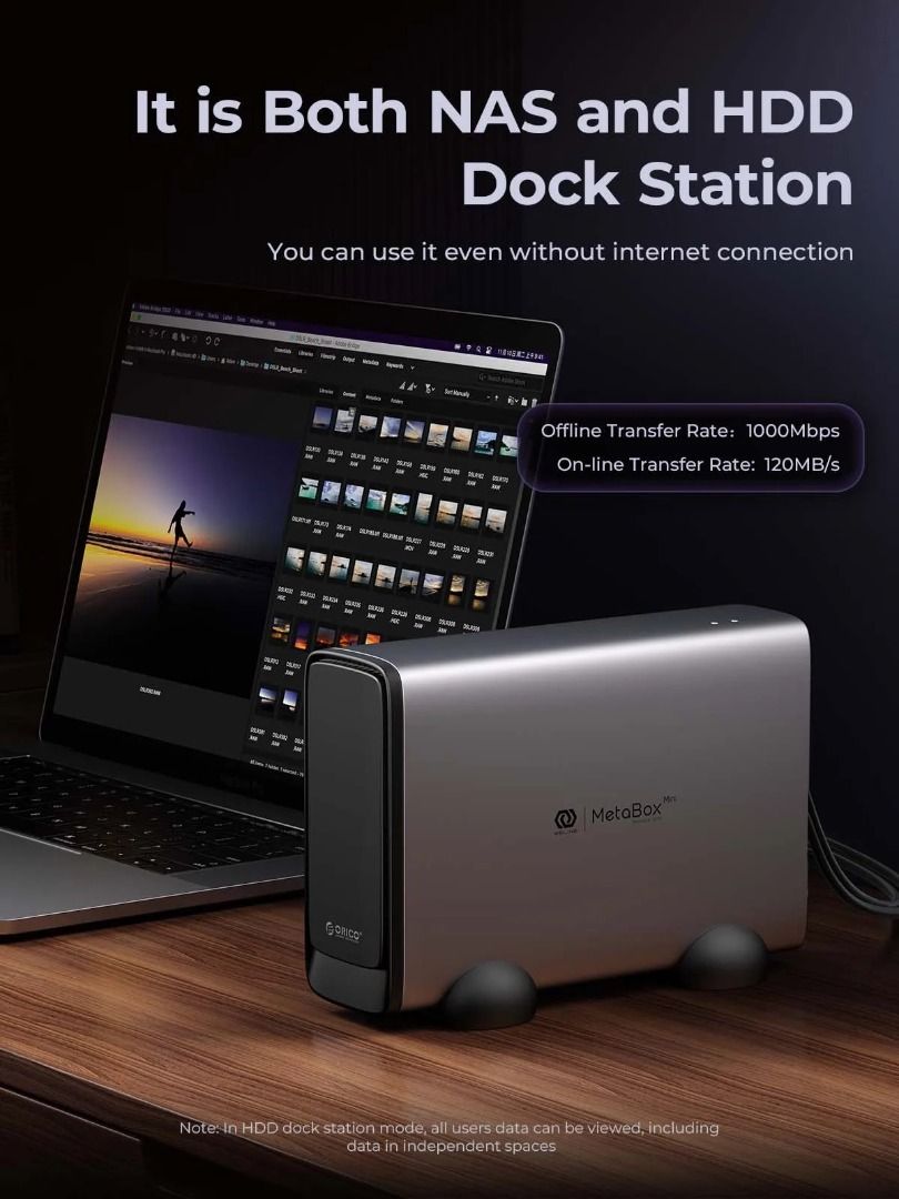 4 TB Personal Storage Type-C Network Attached Storage Automatic Backup ...