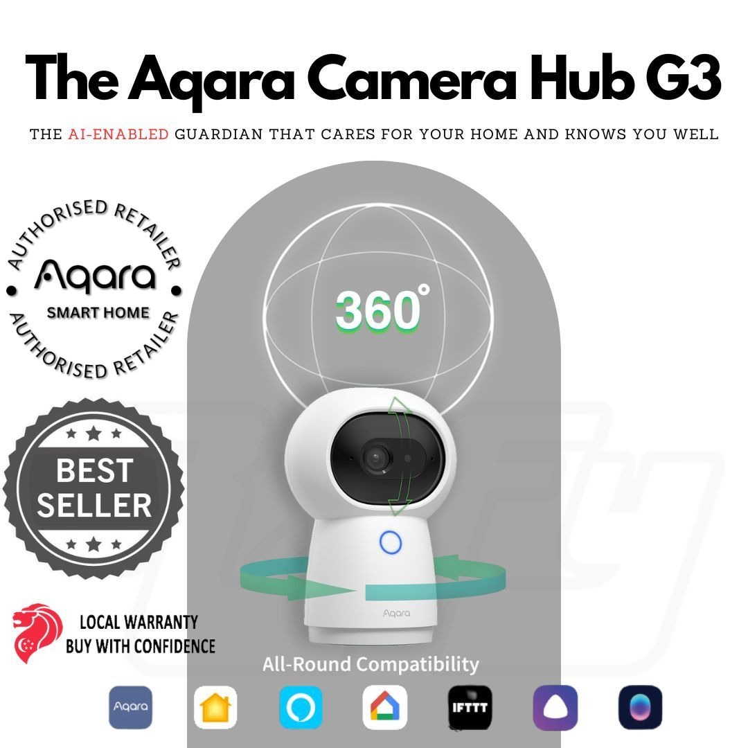 Aqara 2K Camera Hub G3 Zigbee Gateway Version AI Facial and Gesture Recognition, Furniture ...