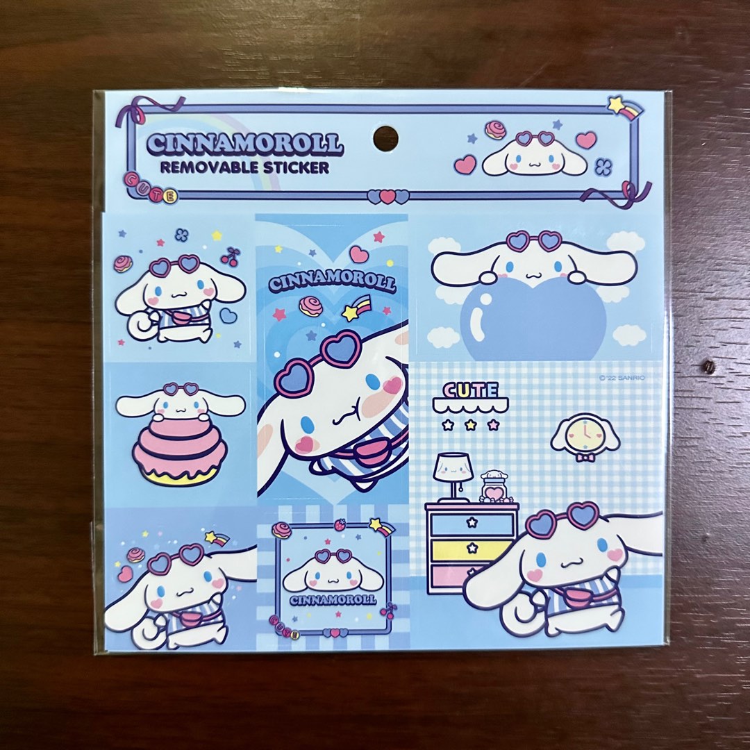 [Authentic] Cinnamoroll Sanrio Lovers Club Sticker Sheet, Hobbies ...