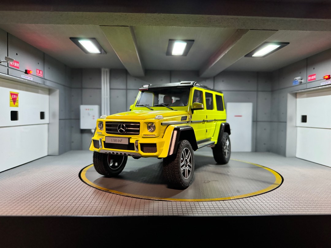 AutoArt Mercedes G Wagon 4x4 Electric Beam Yellow, 興趣及遊戲, 收藏品及紀念品, 古董收藏 ...