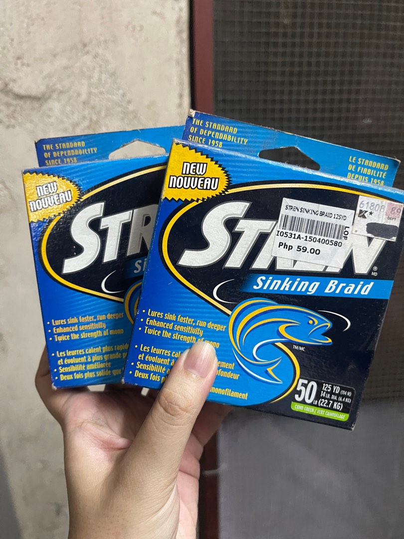 Stren sinking braid fishing, Sports Equipment, Fishing on Carousell