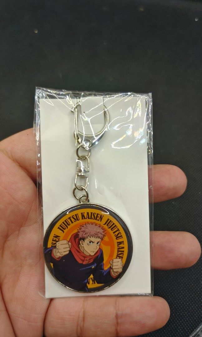 Bandai Gashapon metal key chains one piece, jjk, demonslayer, Hobbies ...