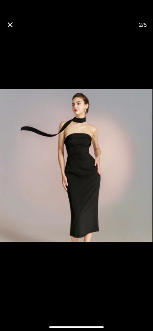 bubd black evening dress, Women's Fashion, Dresses & Sets, Evening ...