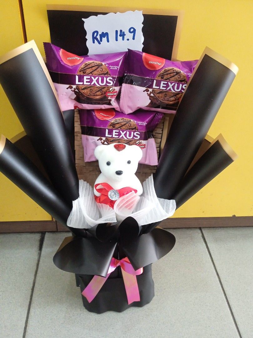 Bunga, chocolate Dan bear, Hobbies & Toys, Stationery & Craft, Flowers ...