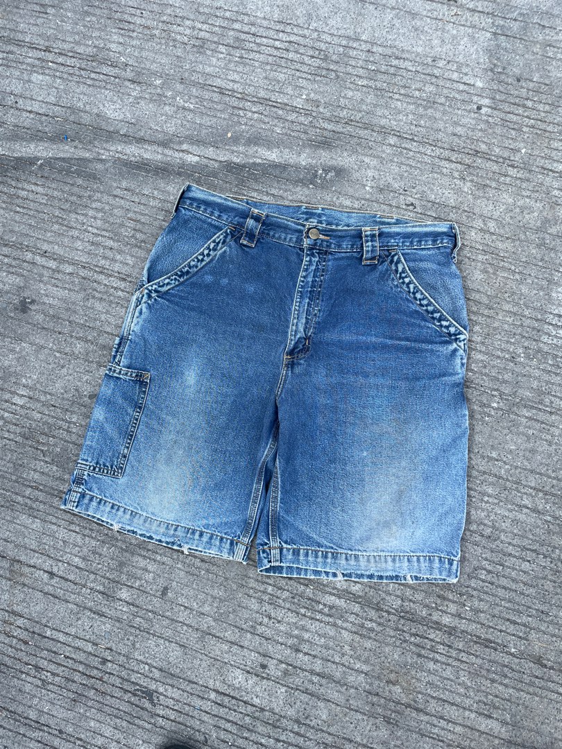 Carhartt Denim Jorts, Men's Fashion, Bottoms, Shorts on Carousell