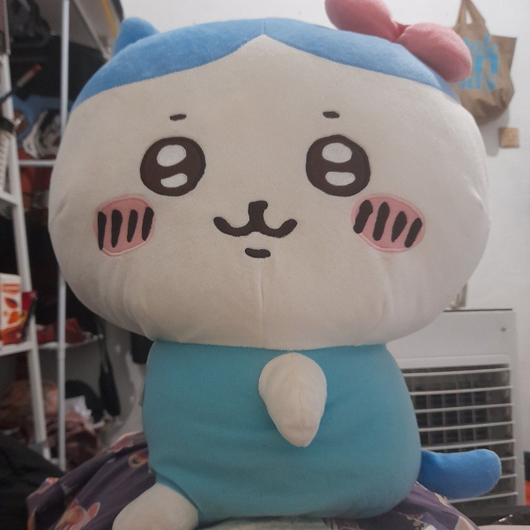 chiikawa x sanrio characters - hachiware plush BIG 40 cm, Toys ...
