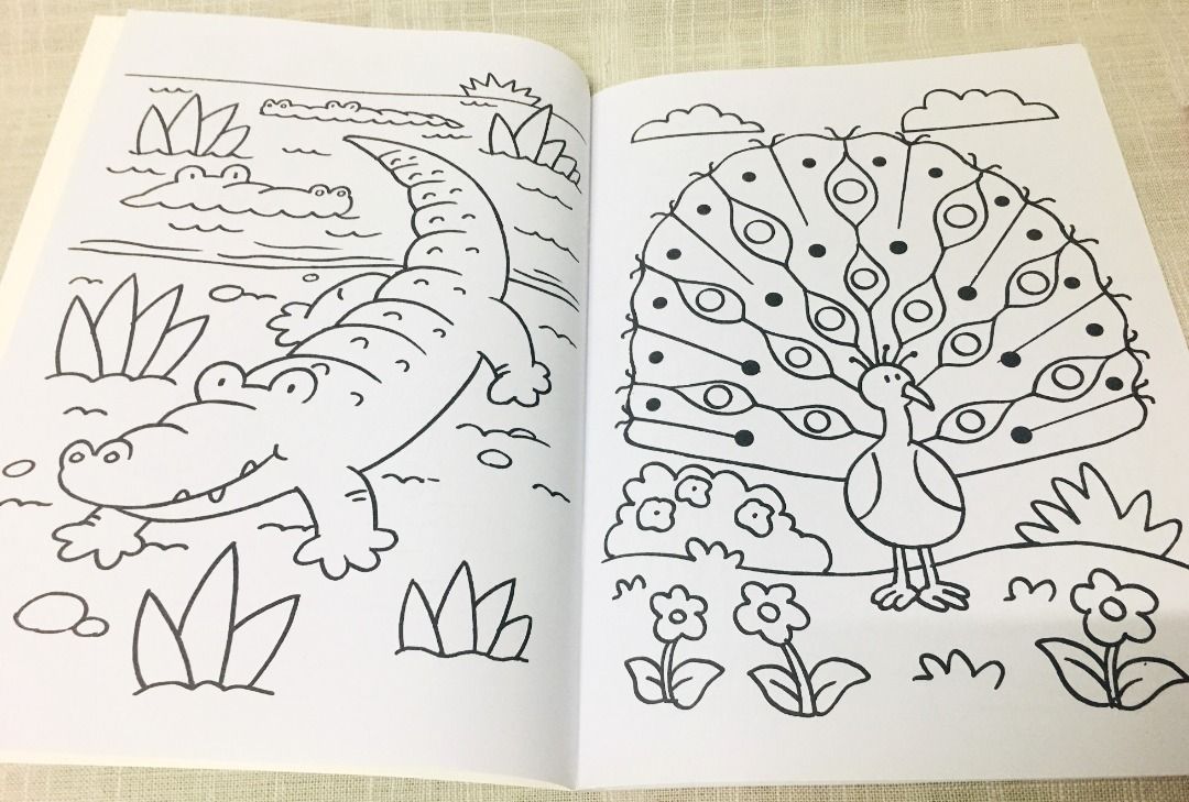 Colouring Activity Book and Dot to Dot Fun Book Bundle, Hobbies & Toys ...