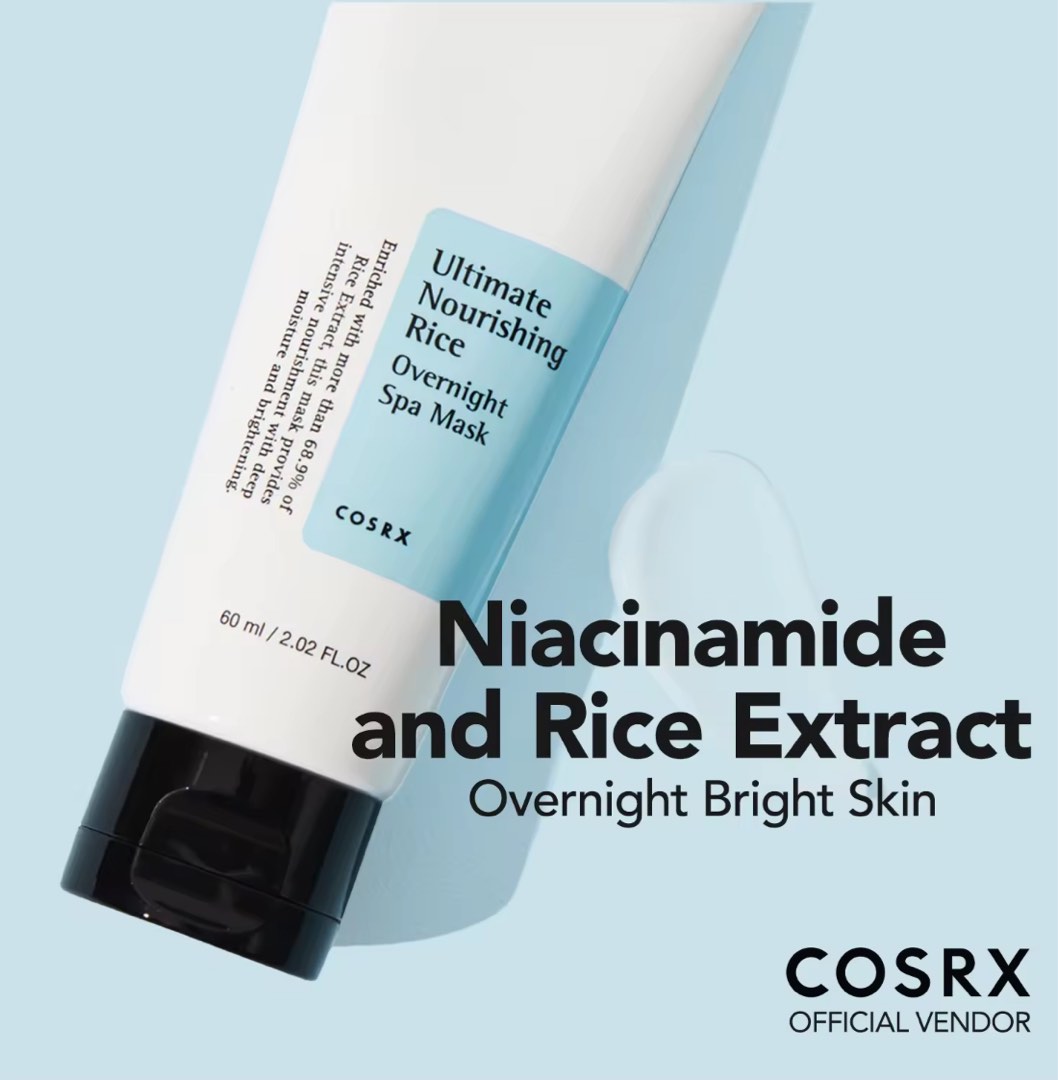 COSRX Ultimate Nourishing Rice Overnight Spa Mask 60ml, Beauty ...