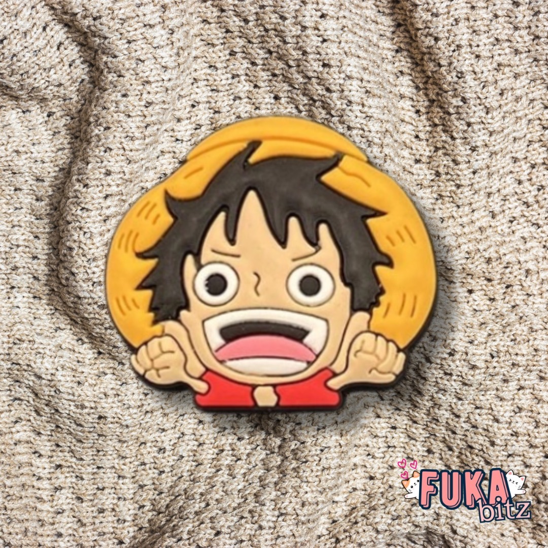 Crocs Jibbitz X One Peace - Monkey D. Luffy, Fesyen Wanita, Aksesoris ...