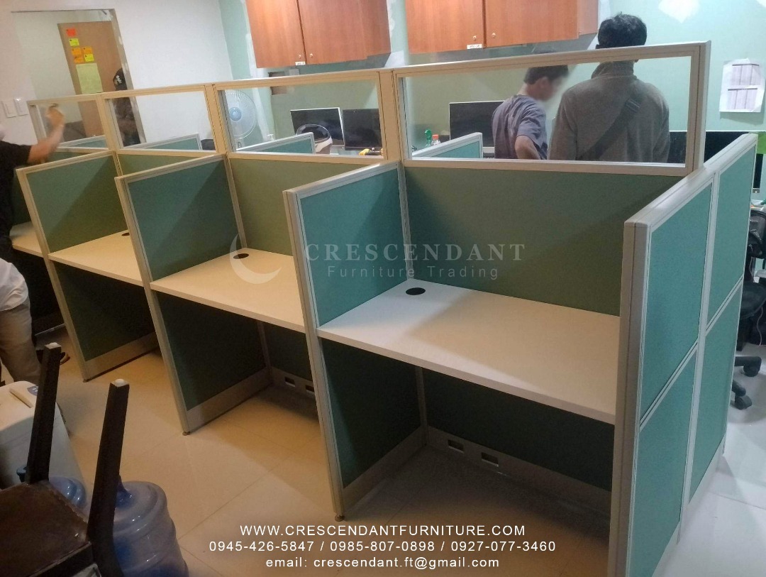 CUSTOMIZE MODULAR OFFICE WORKSTATION / OFFICE CUBICLE, Furniture & Home ...