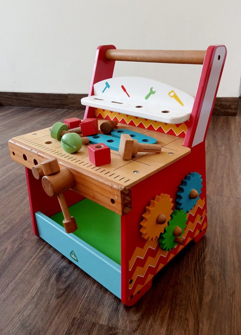 ELC Wooden activity work bench, Bayi & Anak, Mainan & Baby Walker di ...