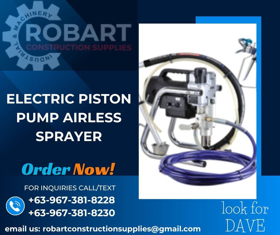 ELECTRONIC PISTON PUMP AIRLESS SPRAYER, Commercial & Industrial ...