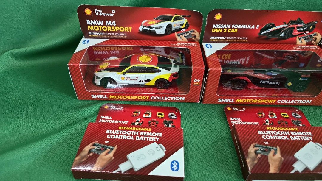 Exclusive Shell V-Power RC Cars x 5 complete Bluetooth Remote Control ...