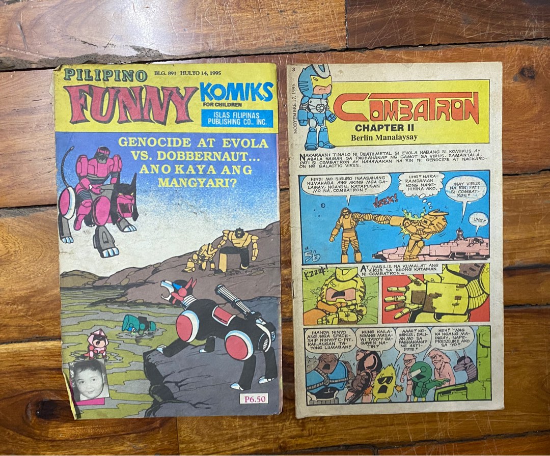 Funny Komiks - Combatron Eklok TinayPinay Issue - No Cover but has Free ...