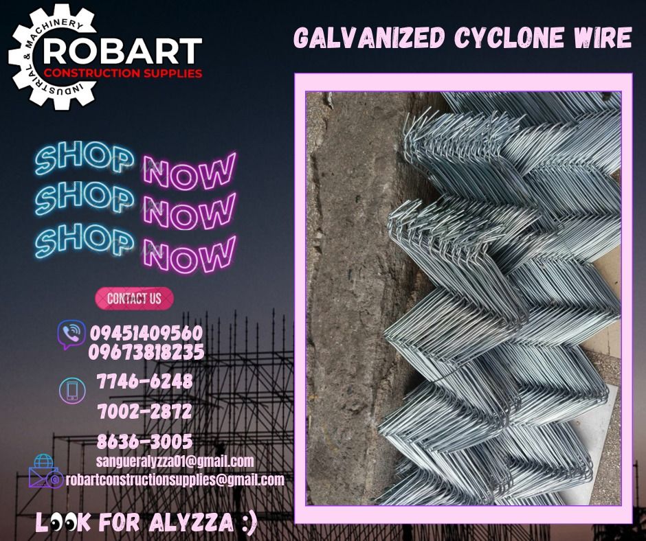 galvanized cyclone wire, Commercial & Industrial, Construction Tools ...