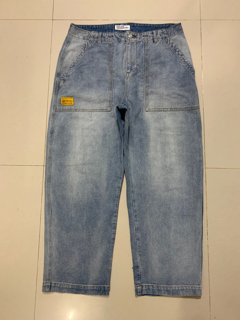 GOPUDO JAPANESE BAGGY PANTS BIG POCKET , EXCELLENT CONDITION, Men's Fashion, Bottoms, Jeans on ...