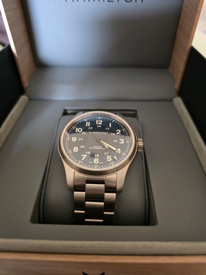Hamilton Khaki Field Titanium 42mm, Luxury, Watches on Carousell