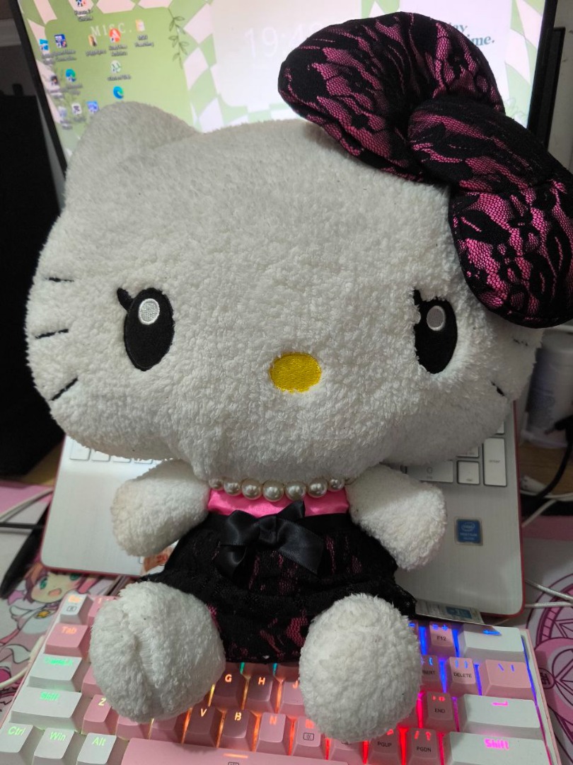 Hello kitty fluffy dress plush, Hobbies & Toys, Toys & Games on Carousell