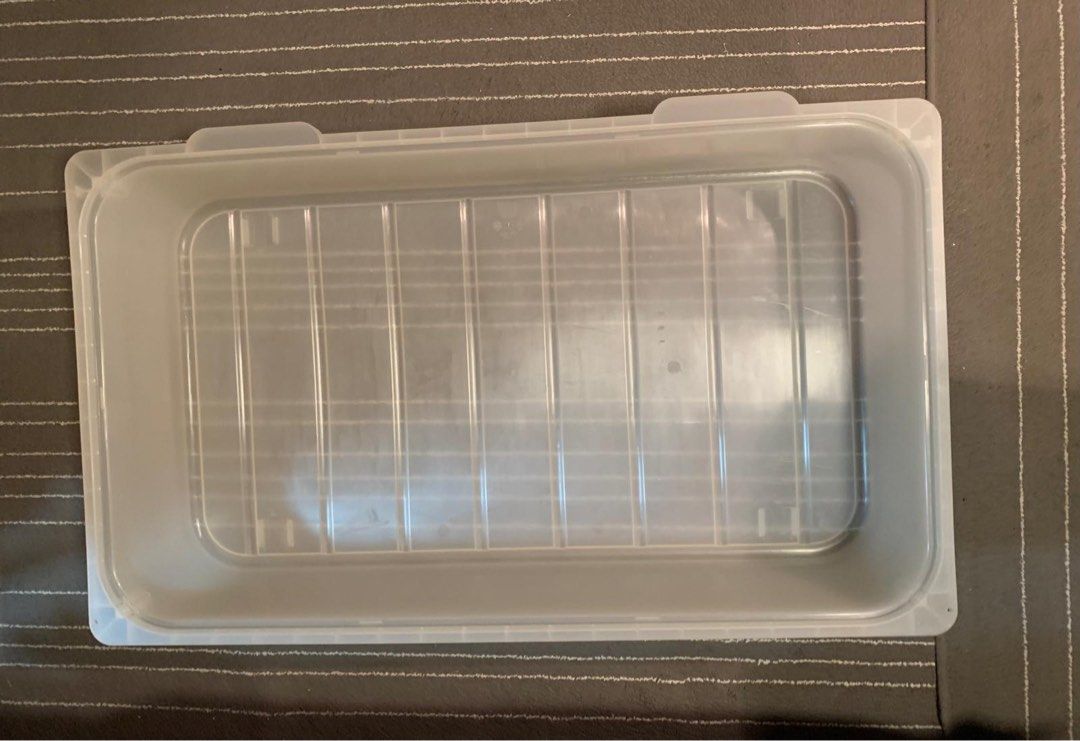 幾乎全新‼️ IKEA Komplement 巨型塑膠儲物箱/置物盒連蓋 適合放置床下 Pax Plastic Box with Lid, 傢 ...