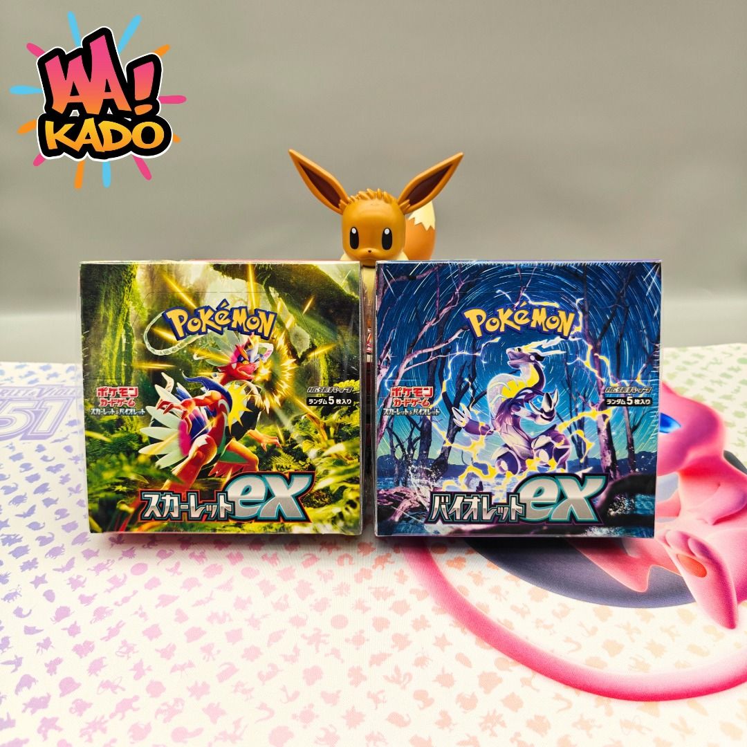 [INSTOCK] Japanese Pokemon TCG sv1s and sv1v Scarlet Violet Booster box ...