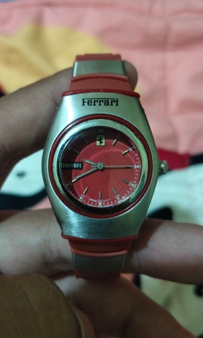 Jam ferrari Japan Quartz pakai bateri, Men's Fashion, Watches ...