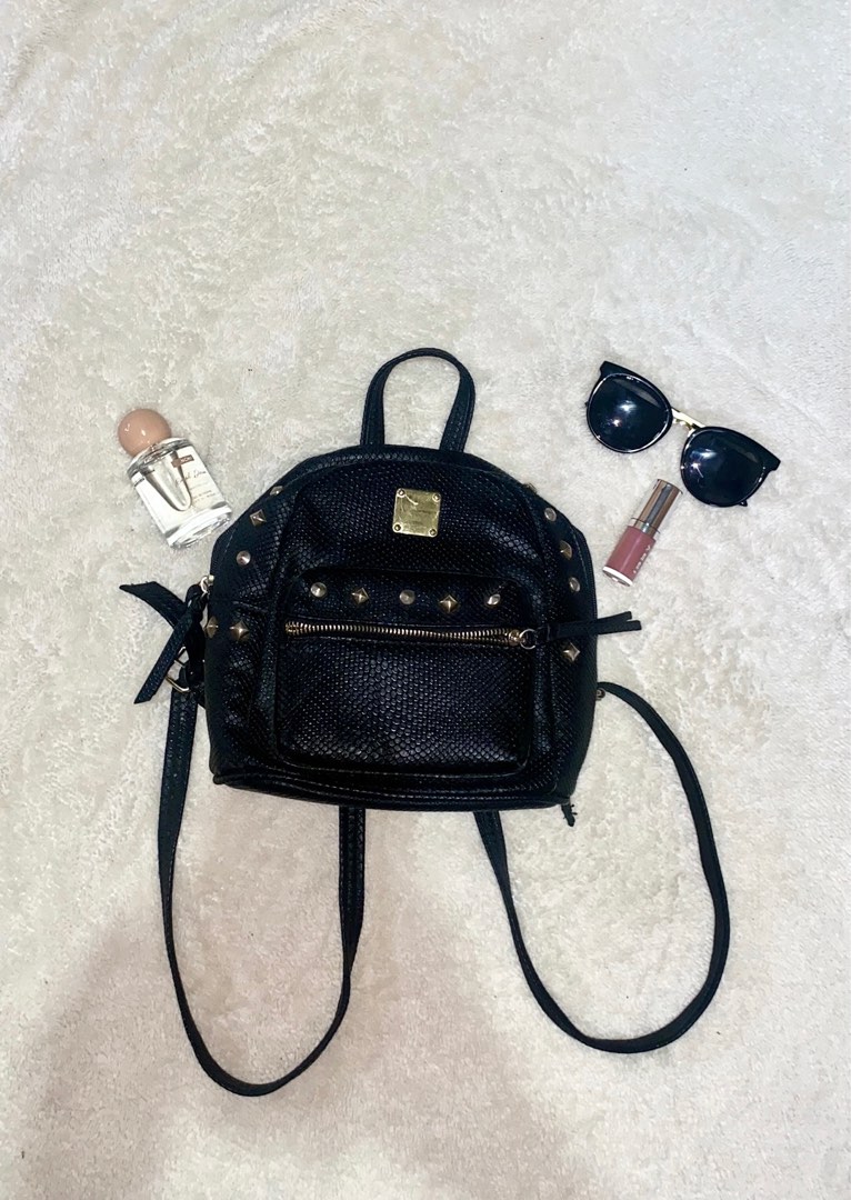 Leather Mini back pack, Women's Fashion, Bags & Wallets, Backpacks on ...