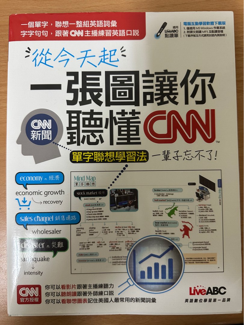 LiveABC 一張圖讓你聽懂CNN, 書籍、休閒與玩具, 書本及雜誌, 教科書、參考書在旋轉拍賣