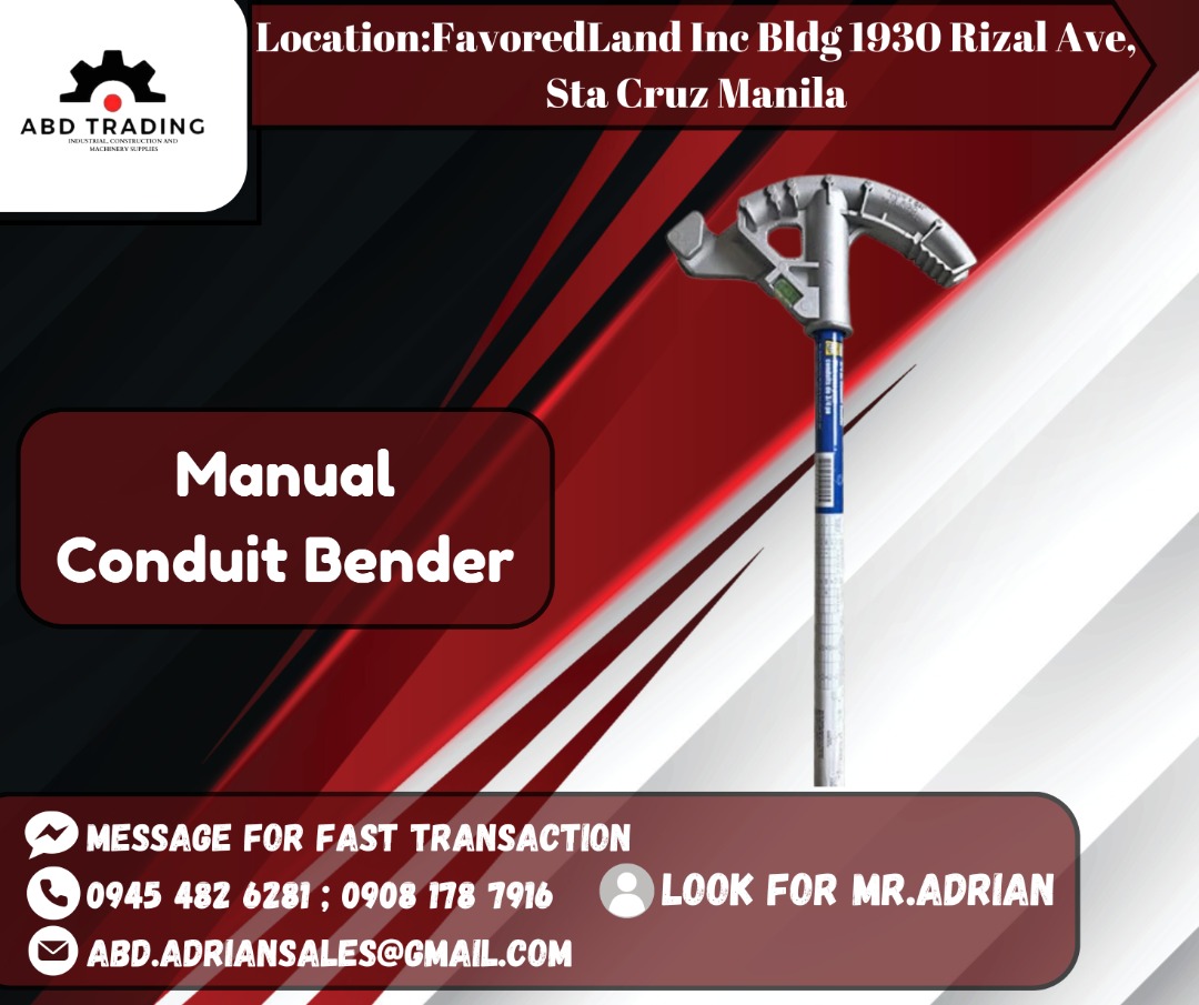 Manual Conduit Bender, Commercial & Industrial, Construction Tools ...