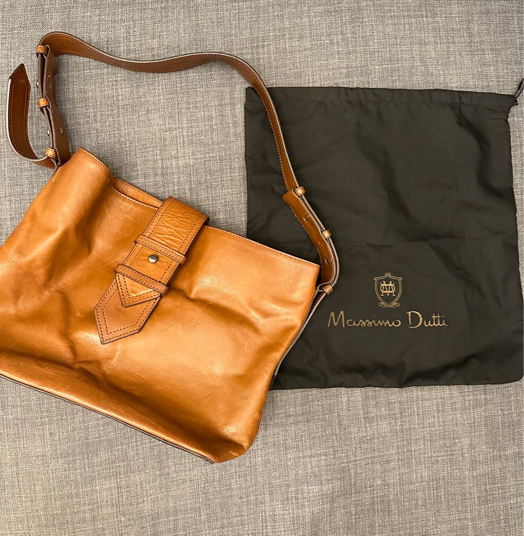 Massimo Dutti brown leather bag, Women's Fashion, Bags & Wallets ...