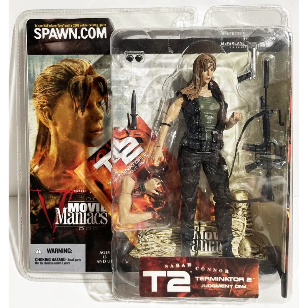 McFarlane Movie Maniacs Sarah Connor Terminator T2 Series 5 Ponytail ...