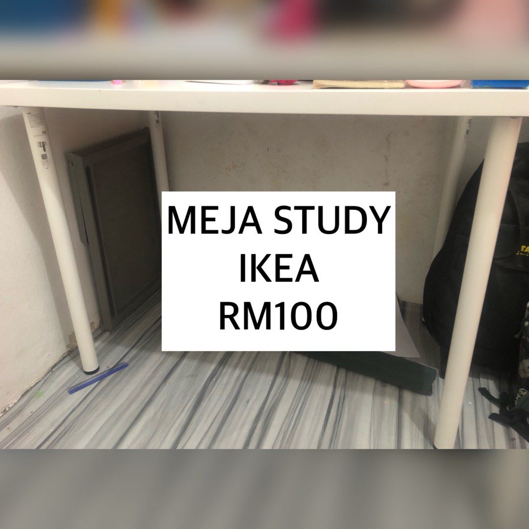 Meja study ikea, Furniture & Home Living, Furniture, Tables & Sets on ...