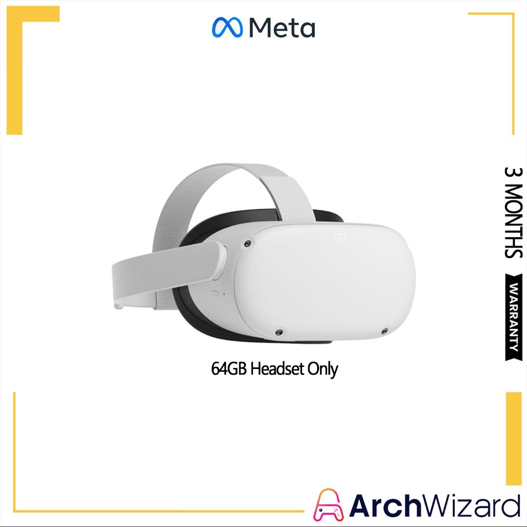 Meta Quest 2 - Oculus Quest 2 Virtual Reality Headset Gaming VR Headset ...