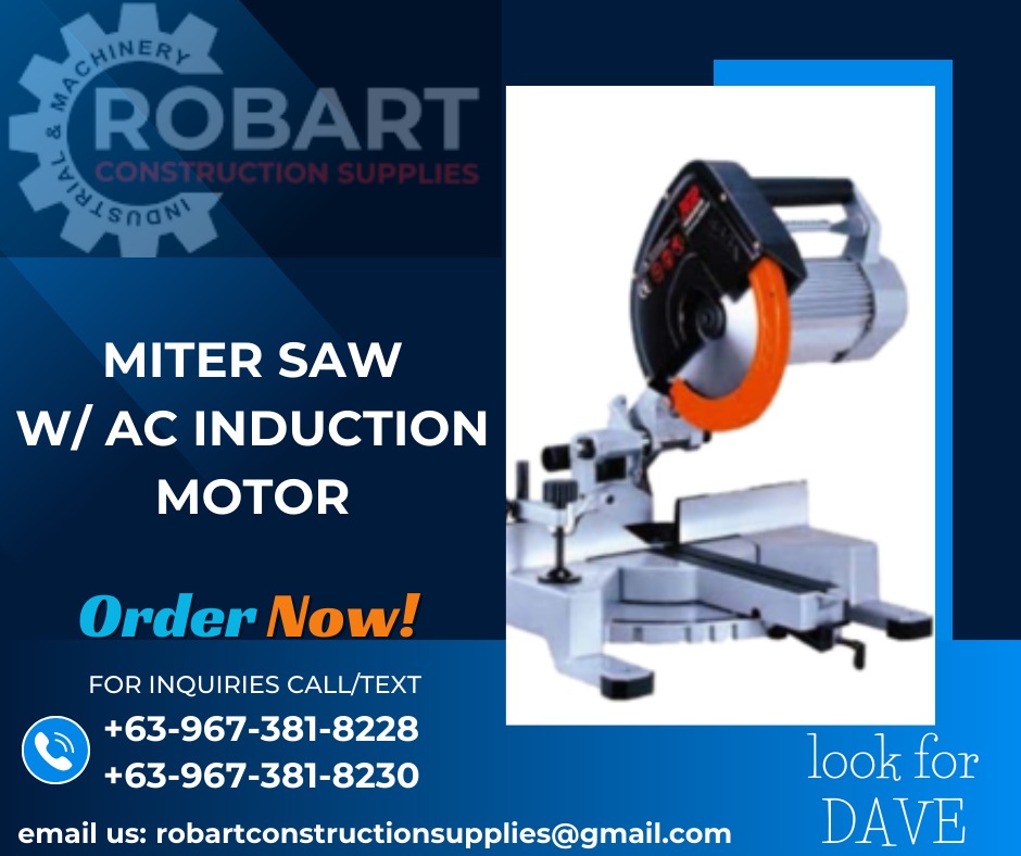 MITER SAW W/ AC INDUCTION MOTOR, Commercial & Industrial, Construction ...