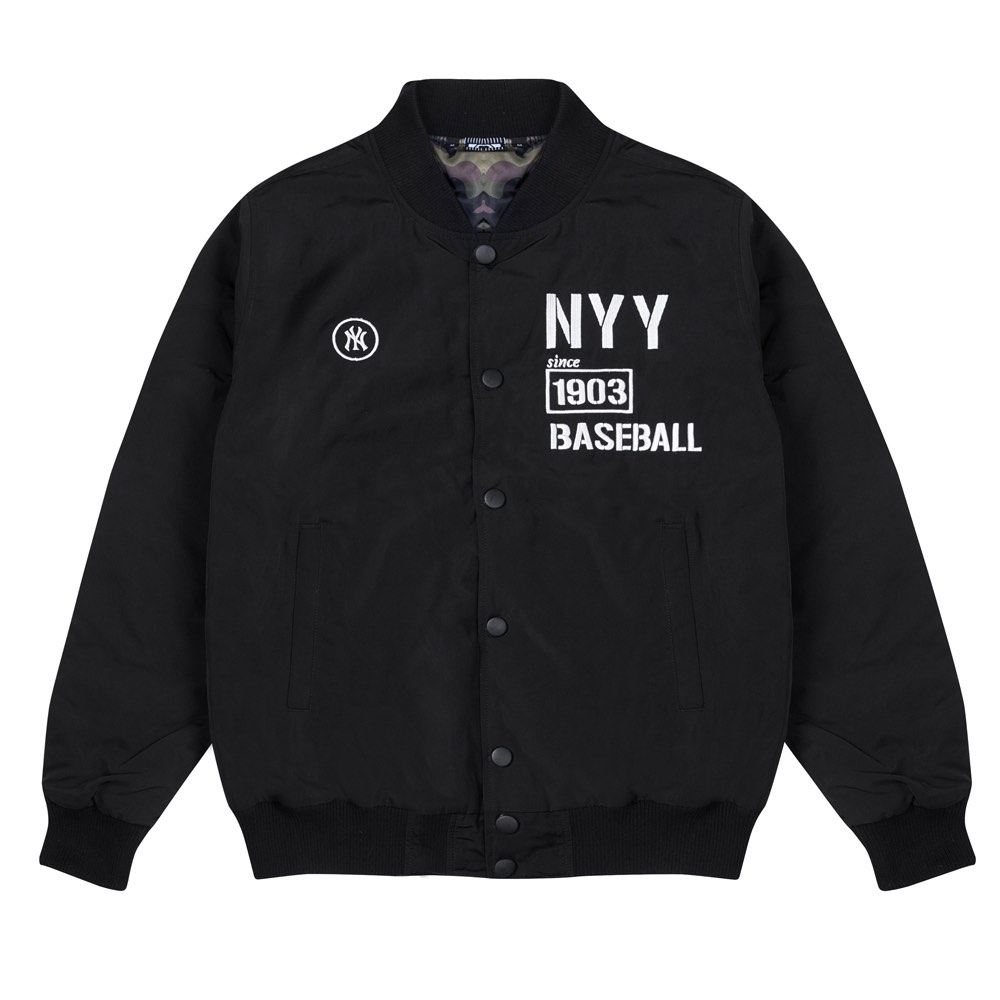 MLB NEW YORK YANKEES BASEBALL ／MLB-1958洛杉磯道奇電繡LOGO棒球外套 黑色共兩款（男女可穿）, 他的 ...