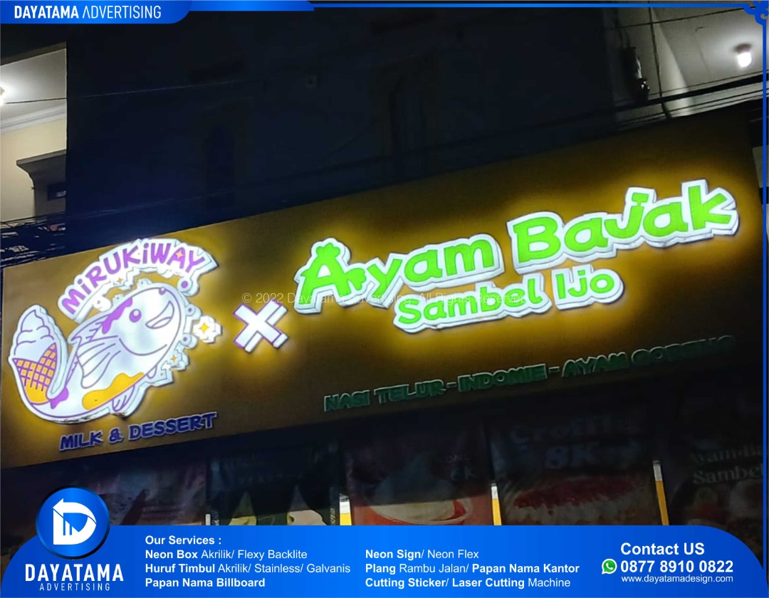 Neon Signage/ Huruf Timbul/ Neon Box/ Papan Nama Murah, Desain ...