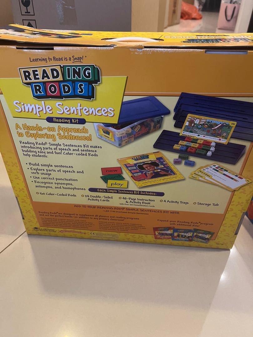 New Reading Rods Simple Sentences by Learning Resources, Hobbies & Toys ...