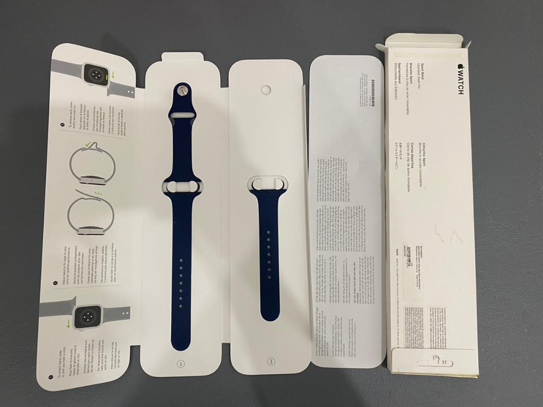 ORIGINAL APPLE WATCH DEEP NAVY SPORT BAND 44MM, Mobile Phones & Gadgets ...
